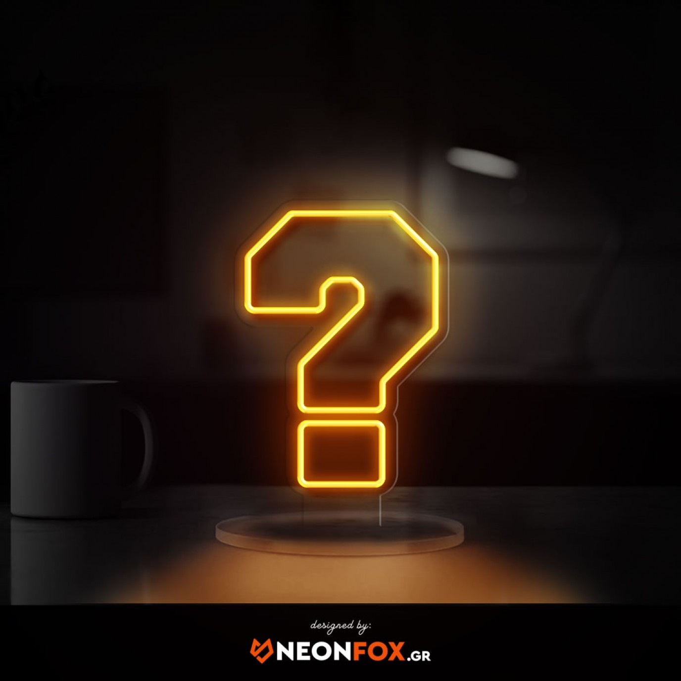 Question Mark - Tabletop Neon Light