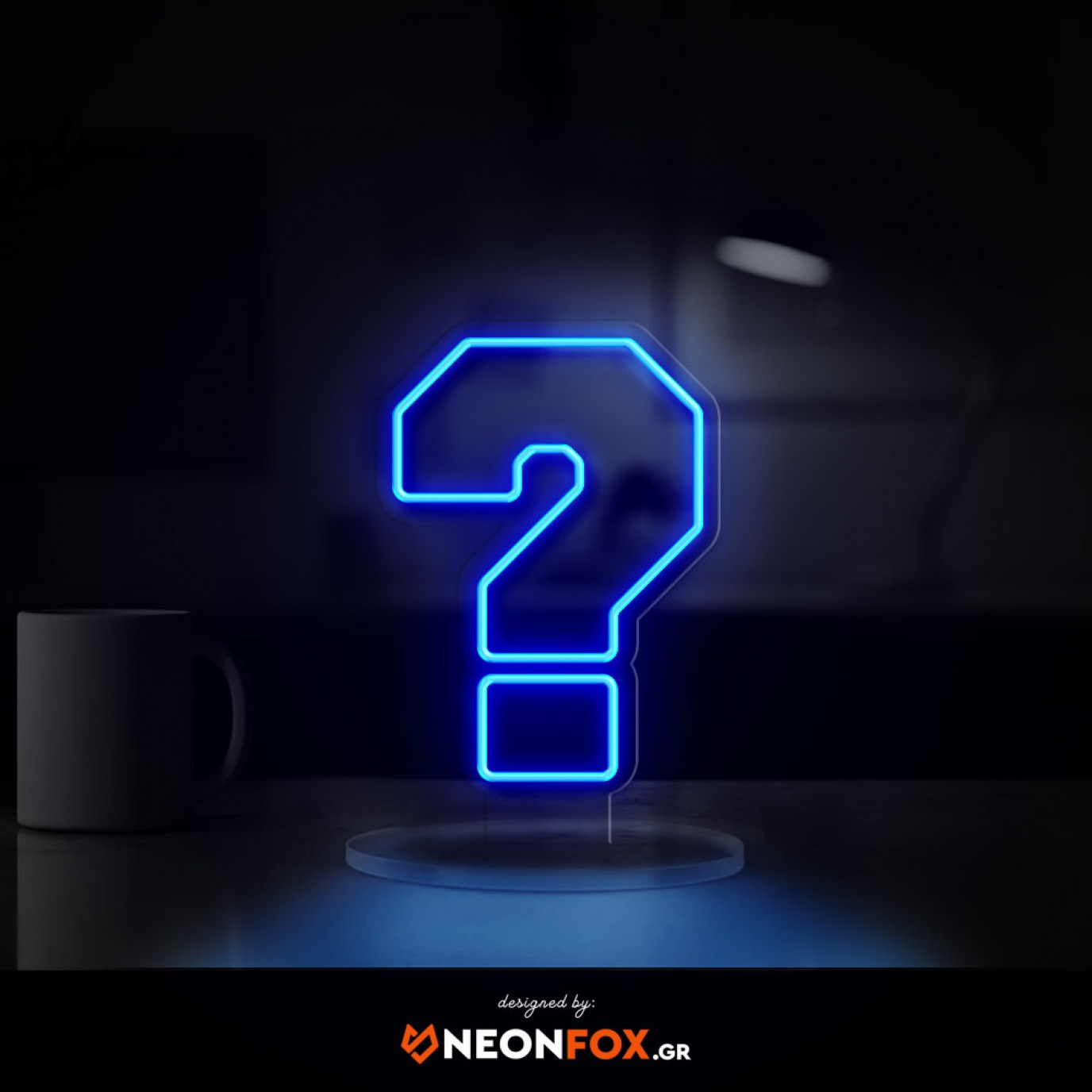 Question Mark - Tabletop Neon Light