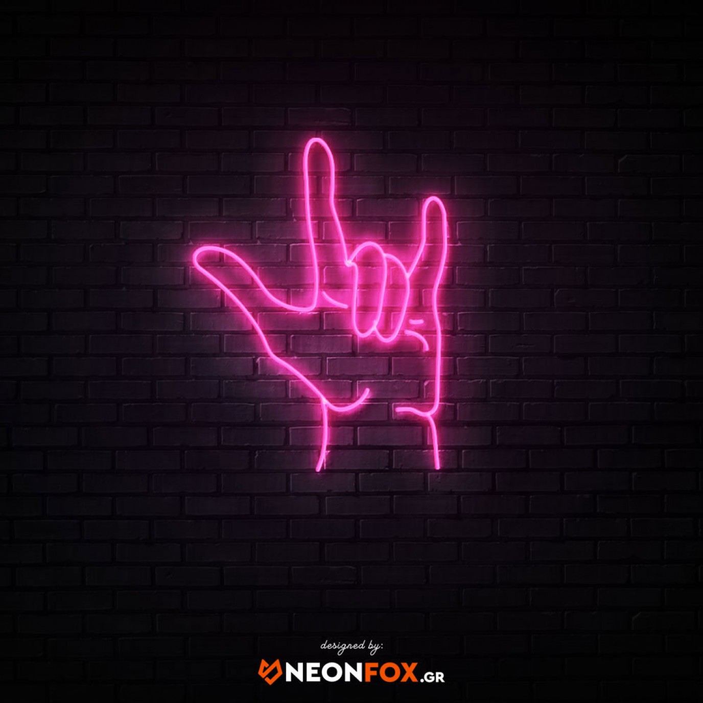 Rock Hand - NEON LED Sign
