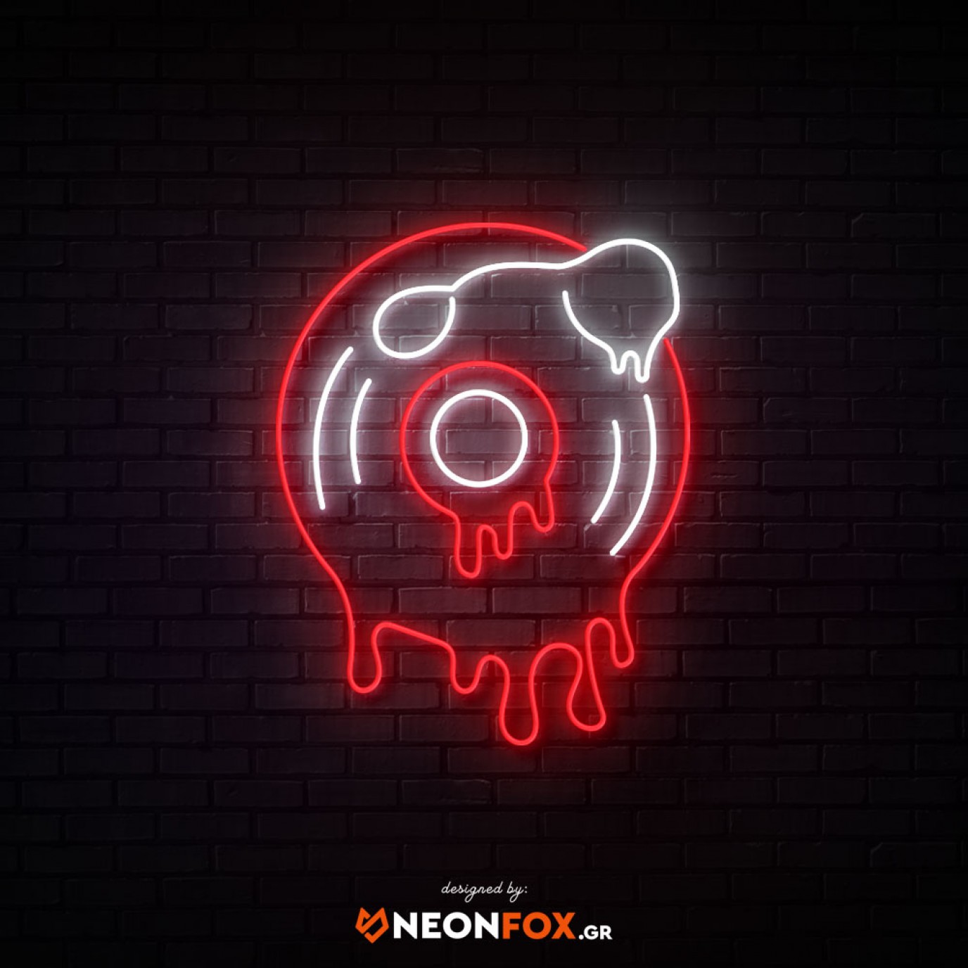 Melted disc - NEON LED Sign