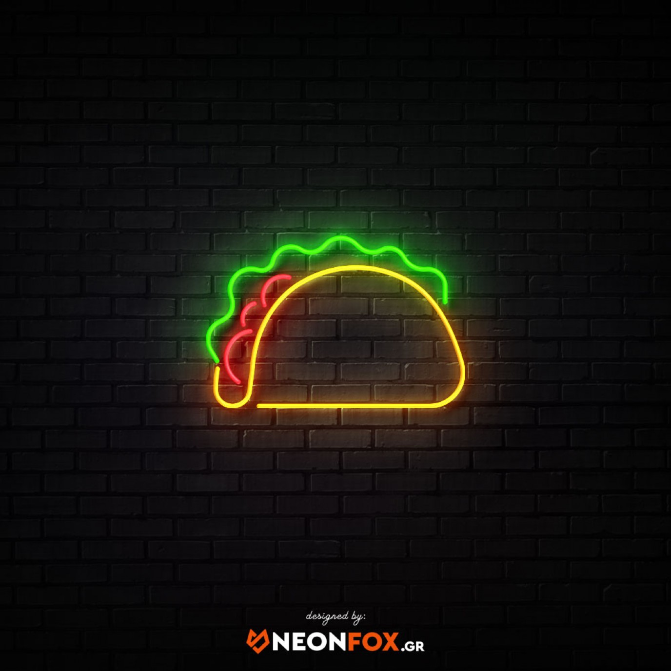 Τάκος - Επιγραφή ΝΕΟΝ LED